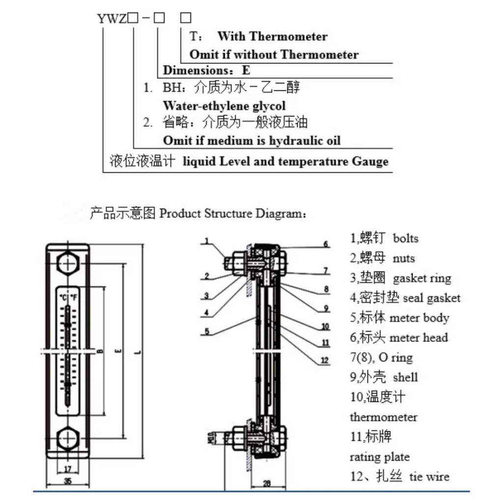 Oil Level Gauge with Thermometer – OVICTOR LEVEL INDICATOR CO.,LTD